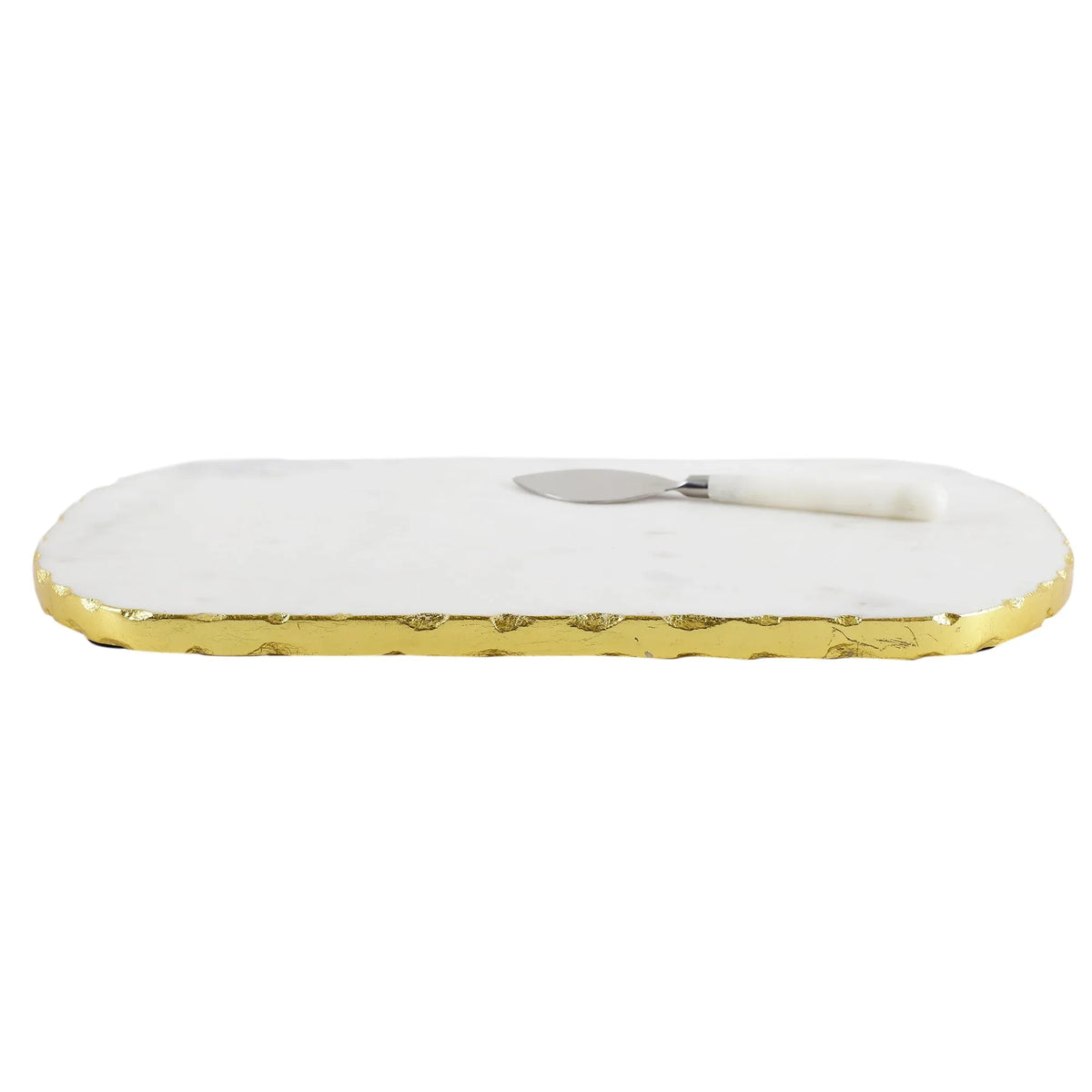 Oval Shape Gourmet Marble Cheese Platter with Spreader – NikkisPride